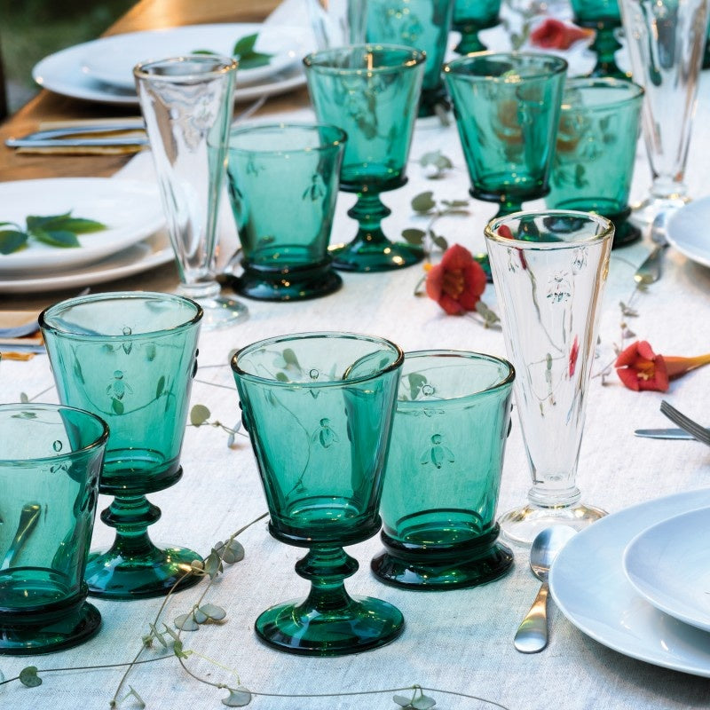 SET OF 6 WINE GLASSES - EMERAUDE – Dodo Cafe Mauritius